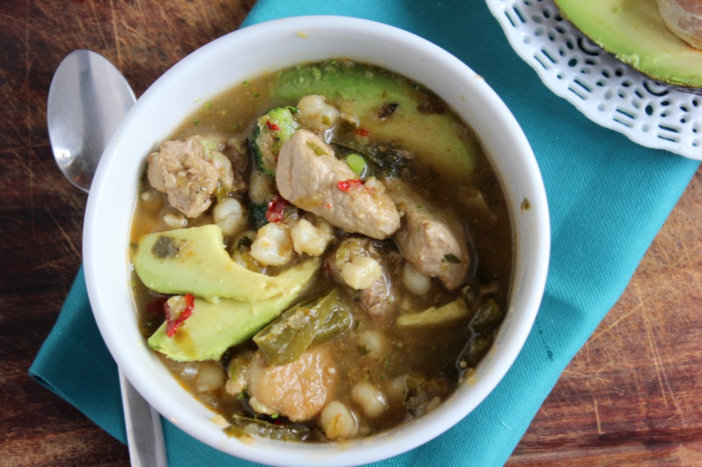Southwestern Pork Hominy Stew