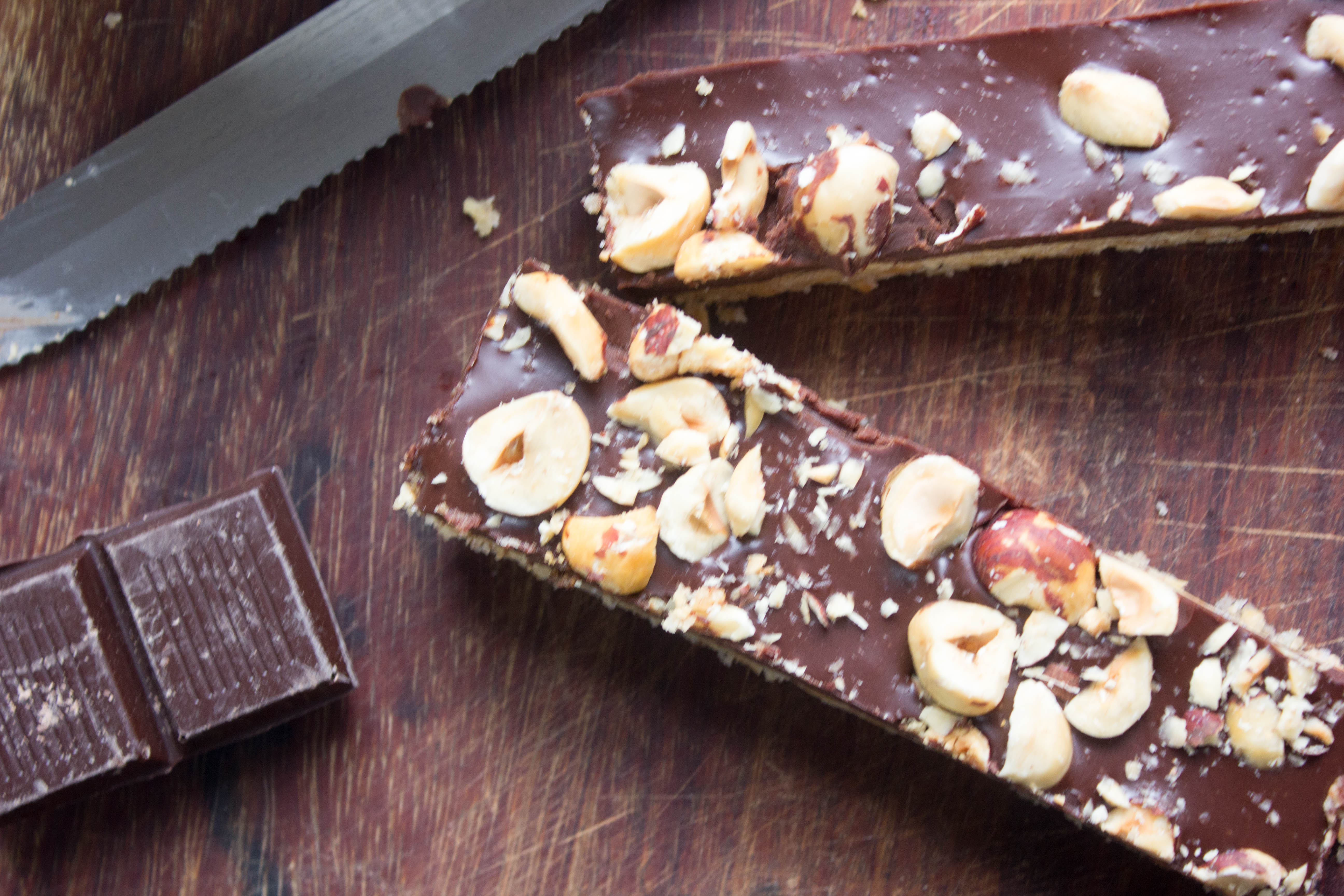 Chocolate Hazelnut Bars - The Hungary Buddha Eats the World