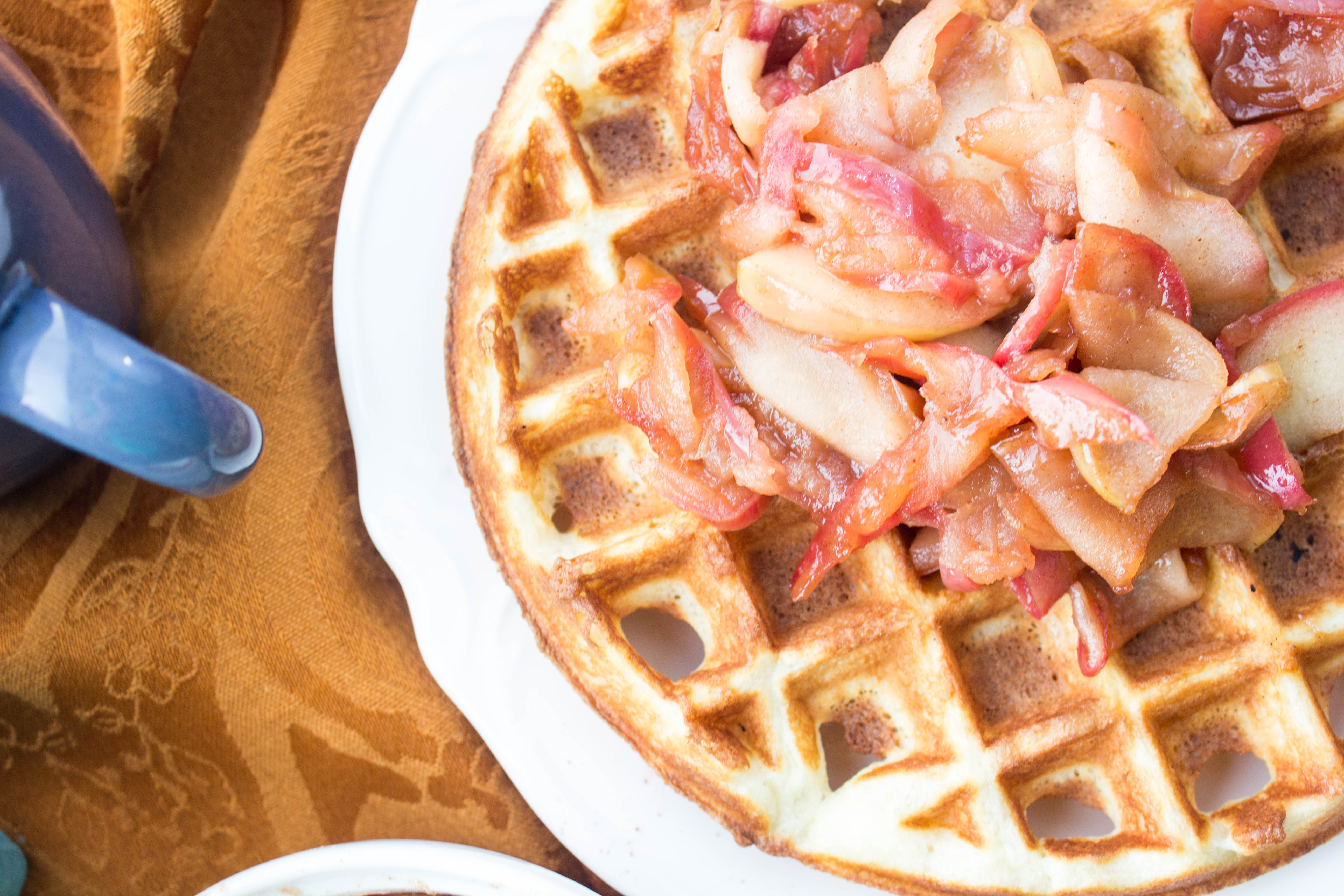 Five Spice Apple Waffles - The Hungary Buddha Eats the World