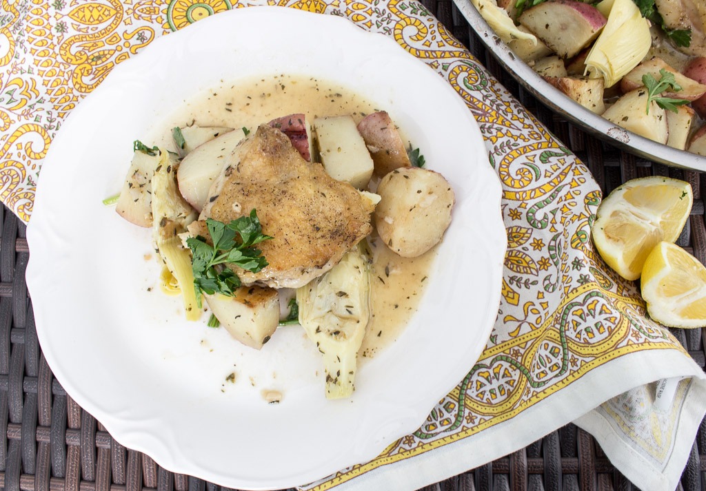 Chicken Vesuvio - The Hungary Buddha Eats the World