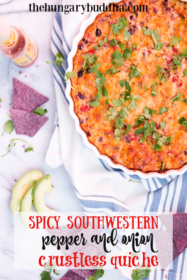 Pepper and Onion Crustless Quiche - The Hungary Buddha Eats the World