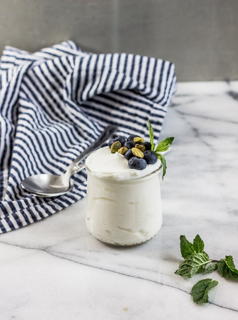 Fresh Mint Greek Yogurt - The Hungary Buddha Eats the World
