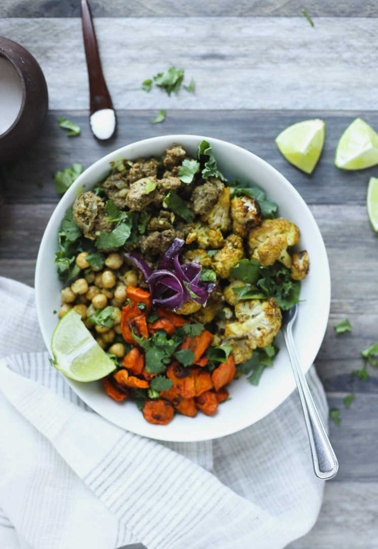 Spicy Lamb Curry Bowl - The Hungary Buddha Eats the World